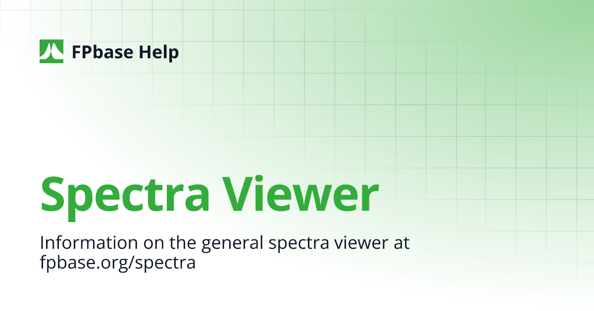 Spectra Viewer | FPbase Help
